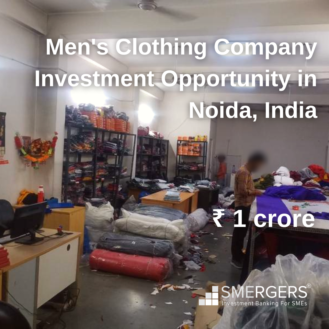Men's Clothing Company Equity Stake For Sale in Noida, India seeking ...